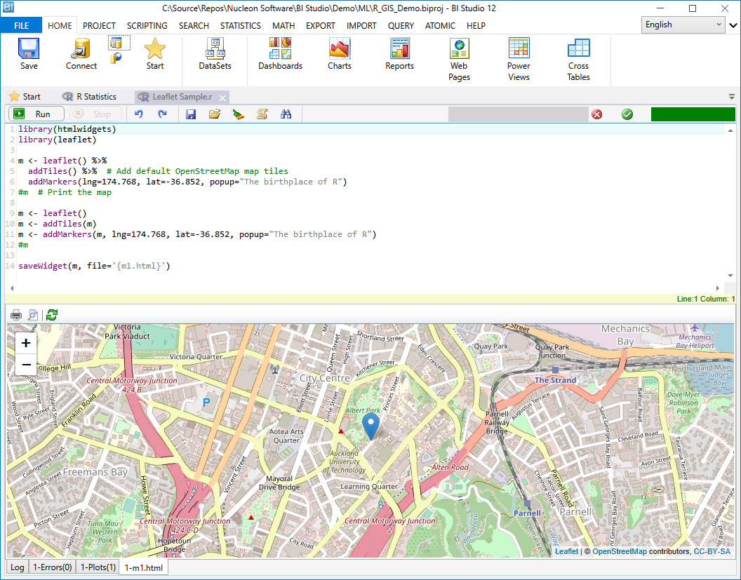 BI Studio – Spatial analysis with R – Nucleon Software